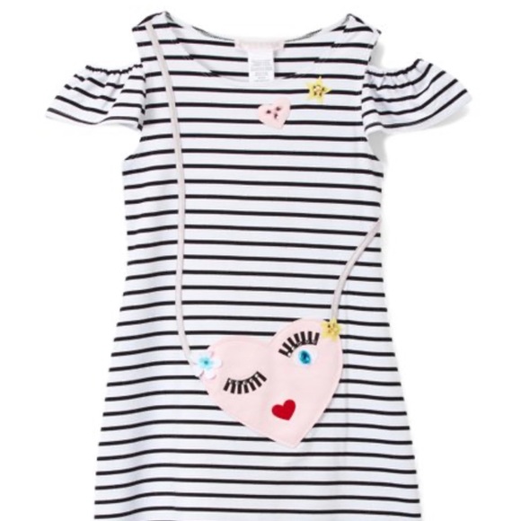 Biscotti | Dresses | Biscotti Black White Heart Face Shouldercutout ...